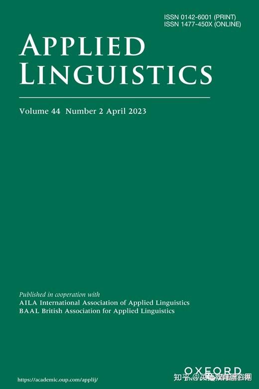 SSCI 期刊《应用语言学》2023第2-3期 - 知乎