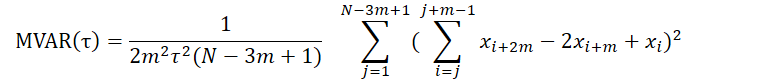 Modified Allan Variance (MVAR) 的参数含义 - 知乎