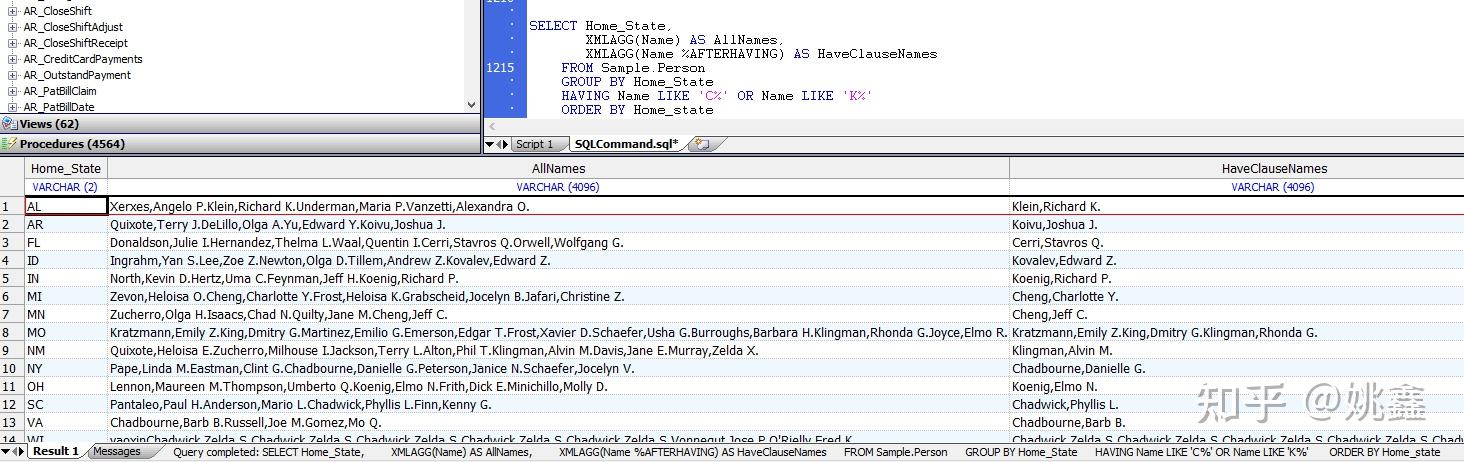 第十三章 SQL聚合函数 XMLAGG - 知乎