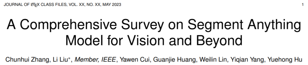 分割一切模型SAM首篇全面综述：28页、200+篇参考文献 - 知乎