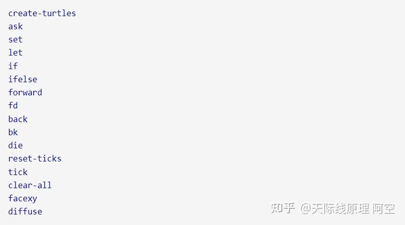 NetLogo 代码中每种颜色表示什么？ - 知乎