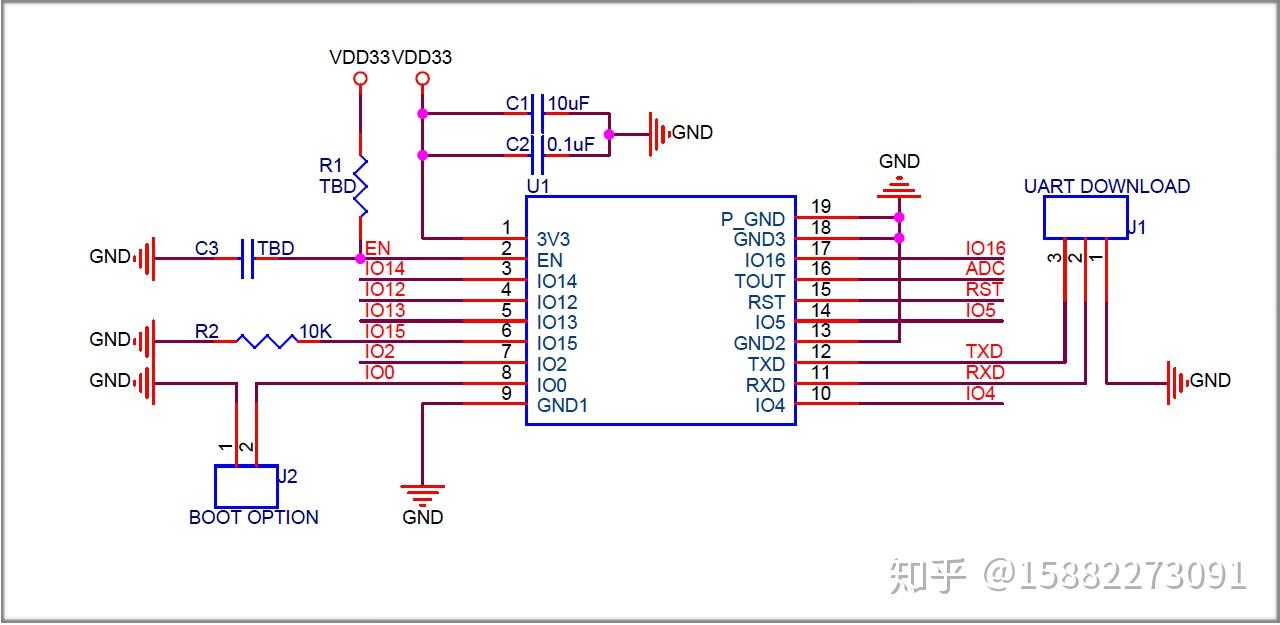 Esp8266开发板硬件原理图设计 知乎 8414