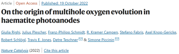 今日Nature Catalysis：OER重大发现，多空穴机理 - 知乎