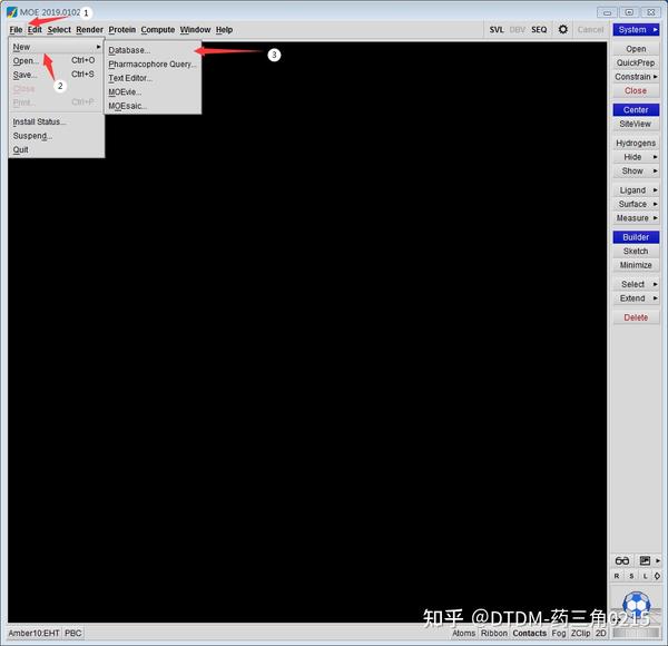 MOE中对接口袋的确定方式及小分子数据库的建立 - 知乎