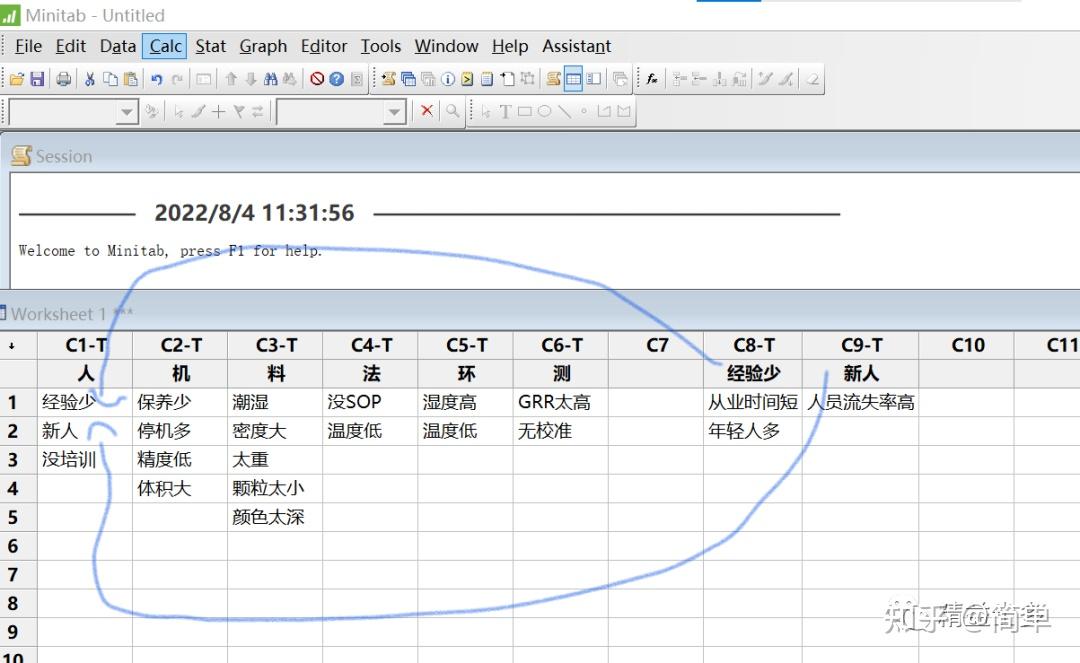 Minitab做鱼骨（因果）图 - 知乎