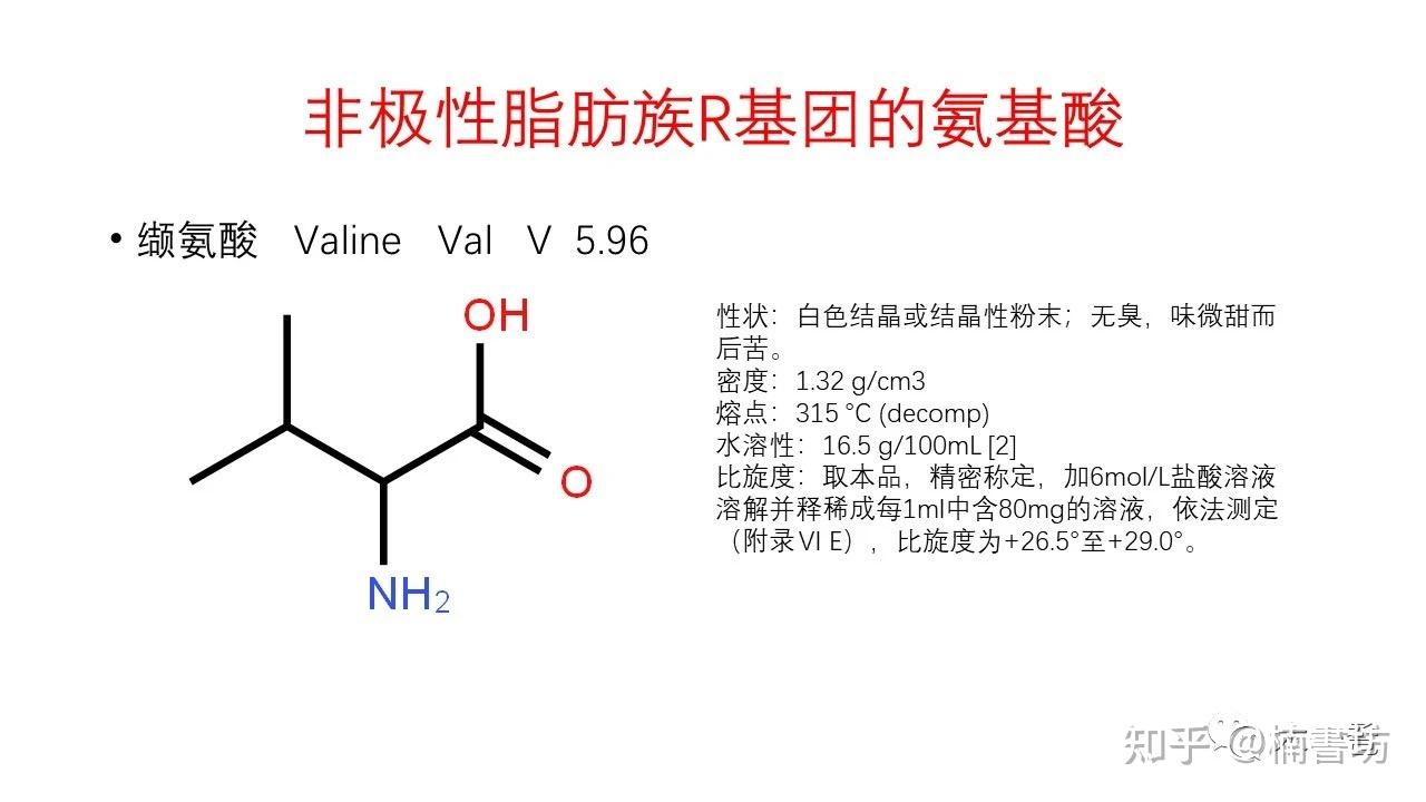 氨基酸结构式与分类 - 知乎