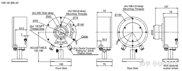 10K-W-BB-45 水冷激光功率能量测量探头 - 知乎