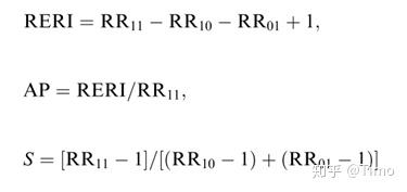 Logistic回归中两分类变量的相加交互作用additive interaction - 知乎