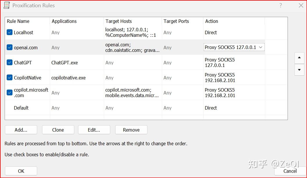 使用Proxifier管理Copilot和ChatGPT连接 - 知乎