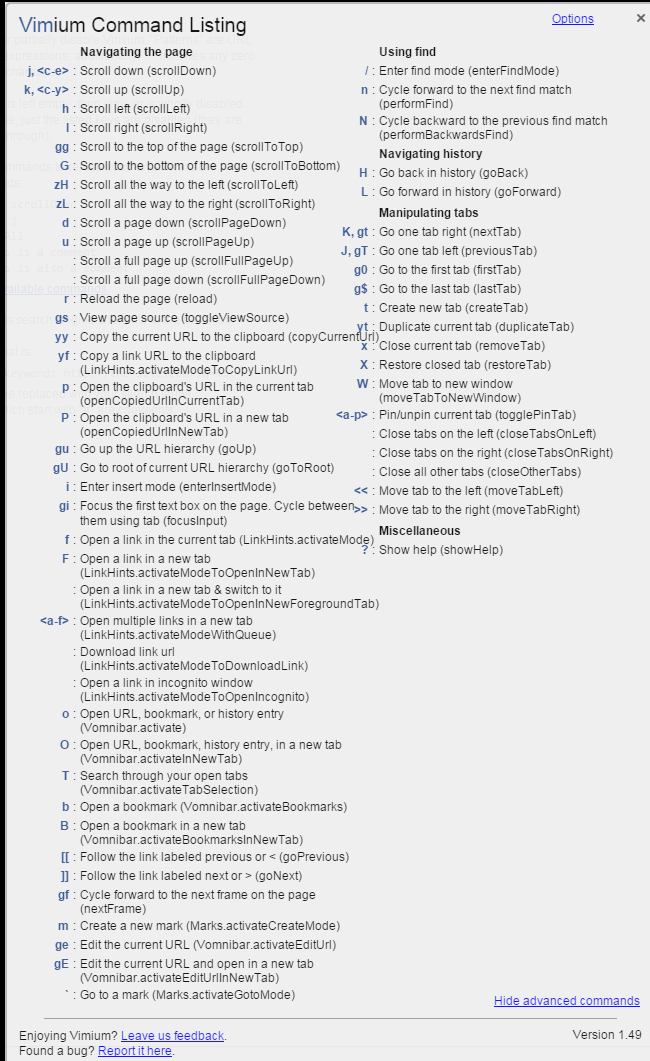 vimium完全教程，各类技巧大全 - 知乎