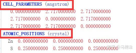 【Quantum Espresso 002】输入文件.in中ibrav，celldm，CELL_PARAMETERS，crystal ...