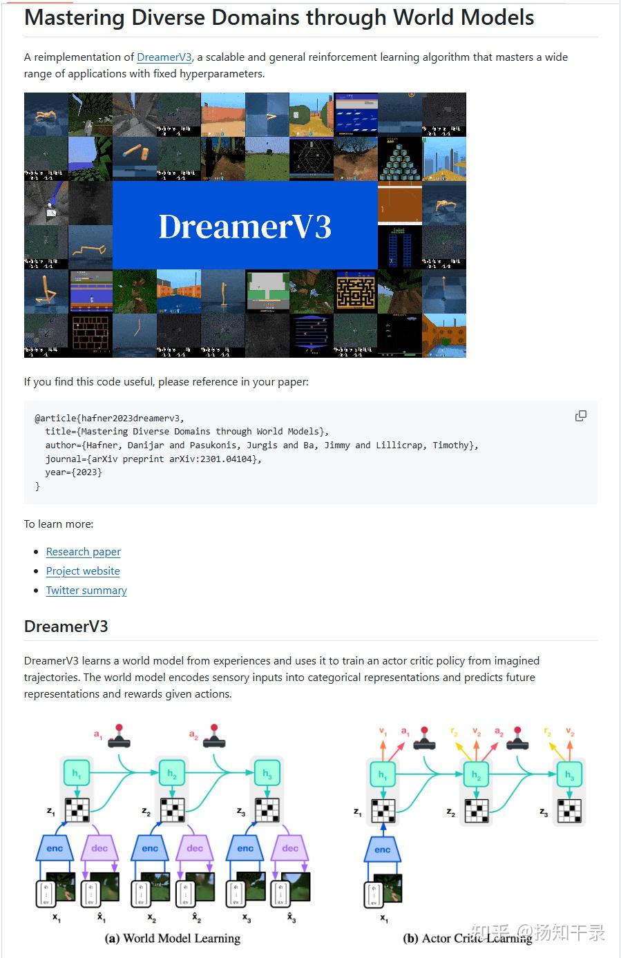 深度解构强化学习Dreamer V3 - 知乎