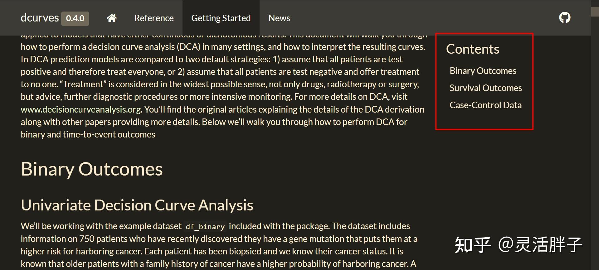 可以利用任何机器学习算法绘制DCA曲线的R包-dcurves(一) - 知乎