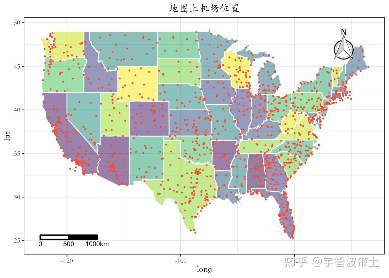 R语言——ggmap包可视化地图 - 知乎