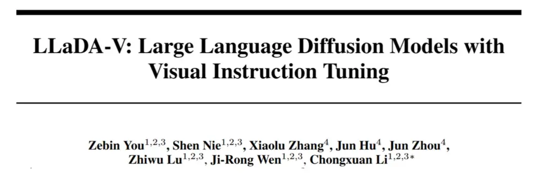 舍弃自回归！国内团队打造纯扩散多模态大模型LLaDA-V，理解任务新SOTA - 知乎