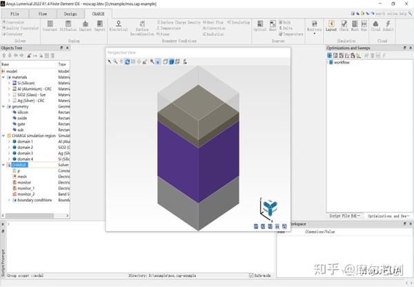 【案例】基于Lumerical Charge的金属氧化物半导体（MOS）电容器的仿真 - 知乎