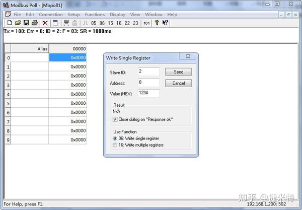 Modbus tcp转ETHERCAT在Modbus软件中的配置方法 - 知乎