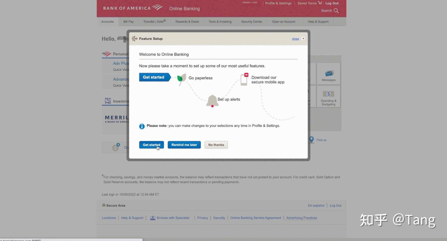 BOA美国银行使用教程，修改密码/地址，Zelle注册/转账教程 - 知乎
