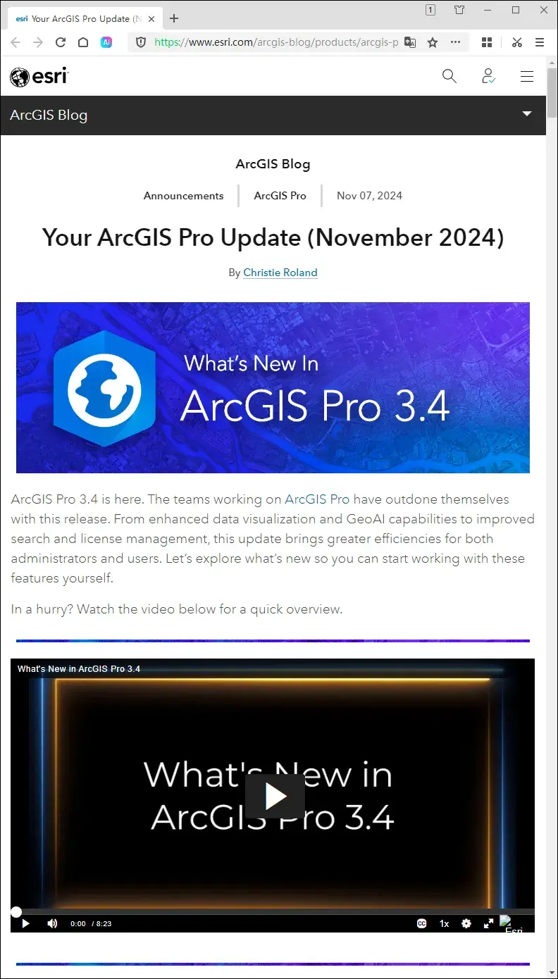 ArcGIS Pro 3.4 新版发布，都升级更新哪些功能？ - 知乎