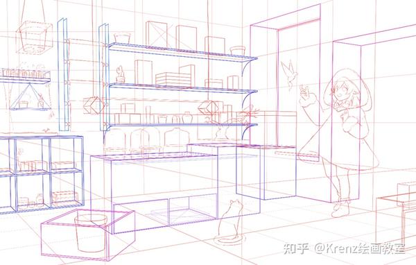 Krenz绘画教室【优秀作业心得】基础透视与结构-0108 - 知乎