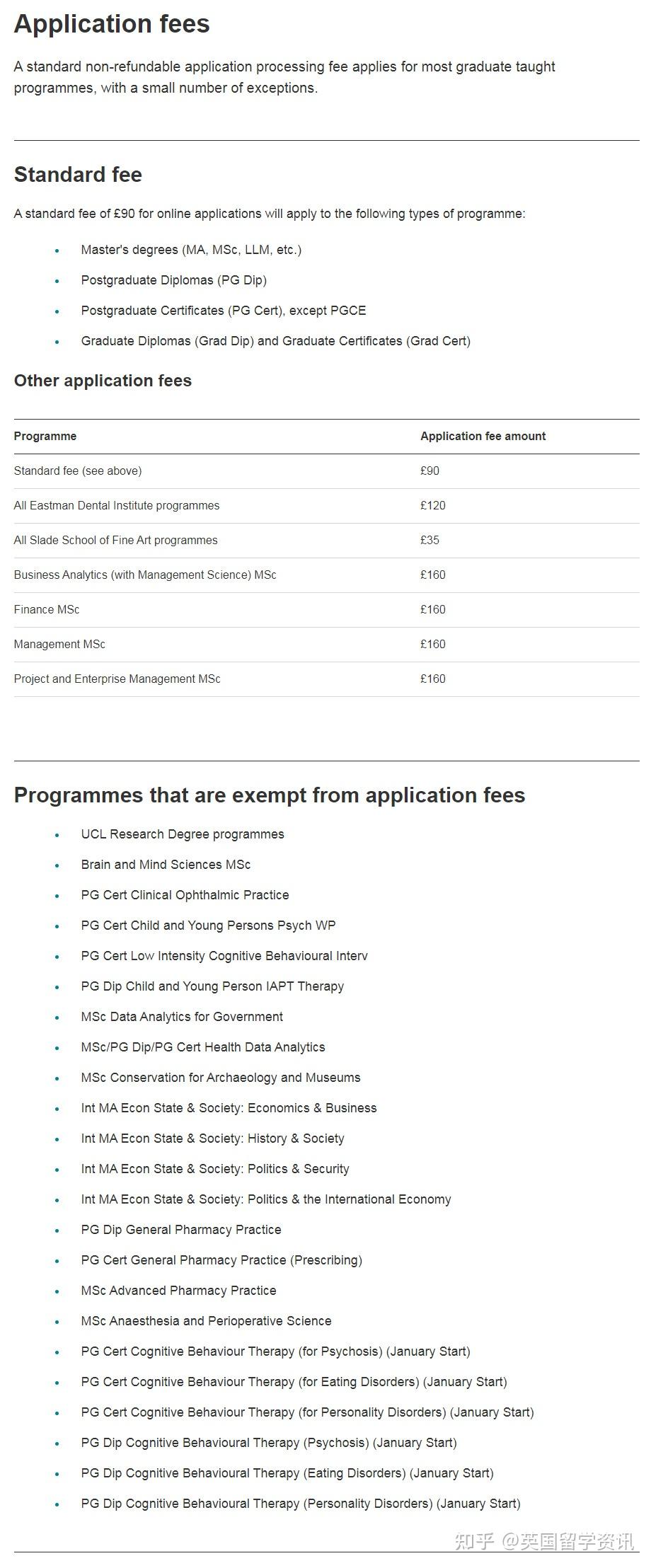 24fall英国QS前100大学申请费汇总，部分院校有上涨！ - 知乎
