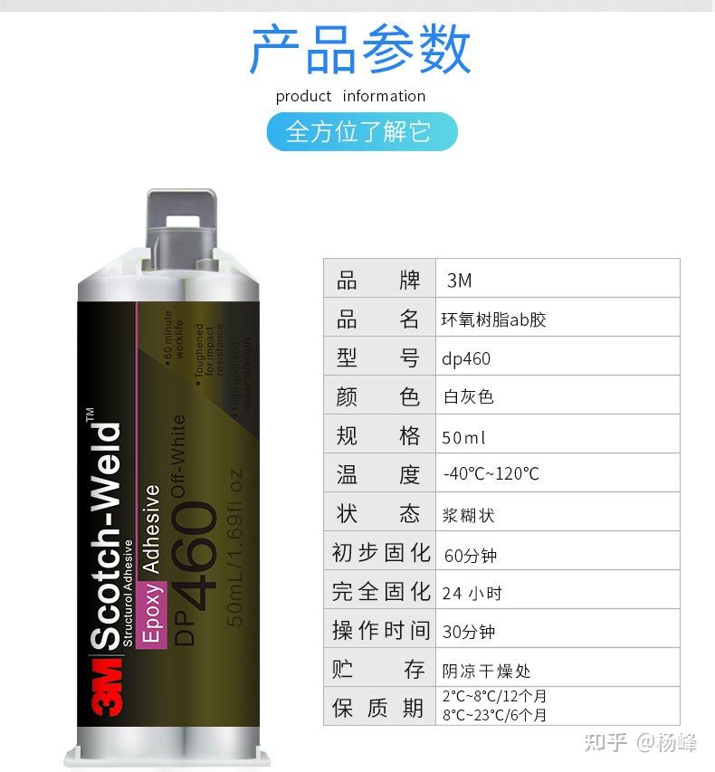 3M DP460双组份陶瓷环氧结构胶 dp460金属高性能粘接环氧树脂胶 - 知乎