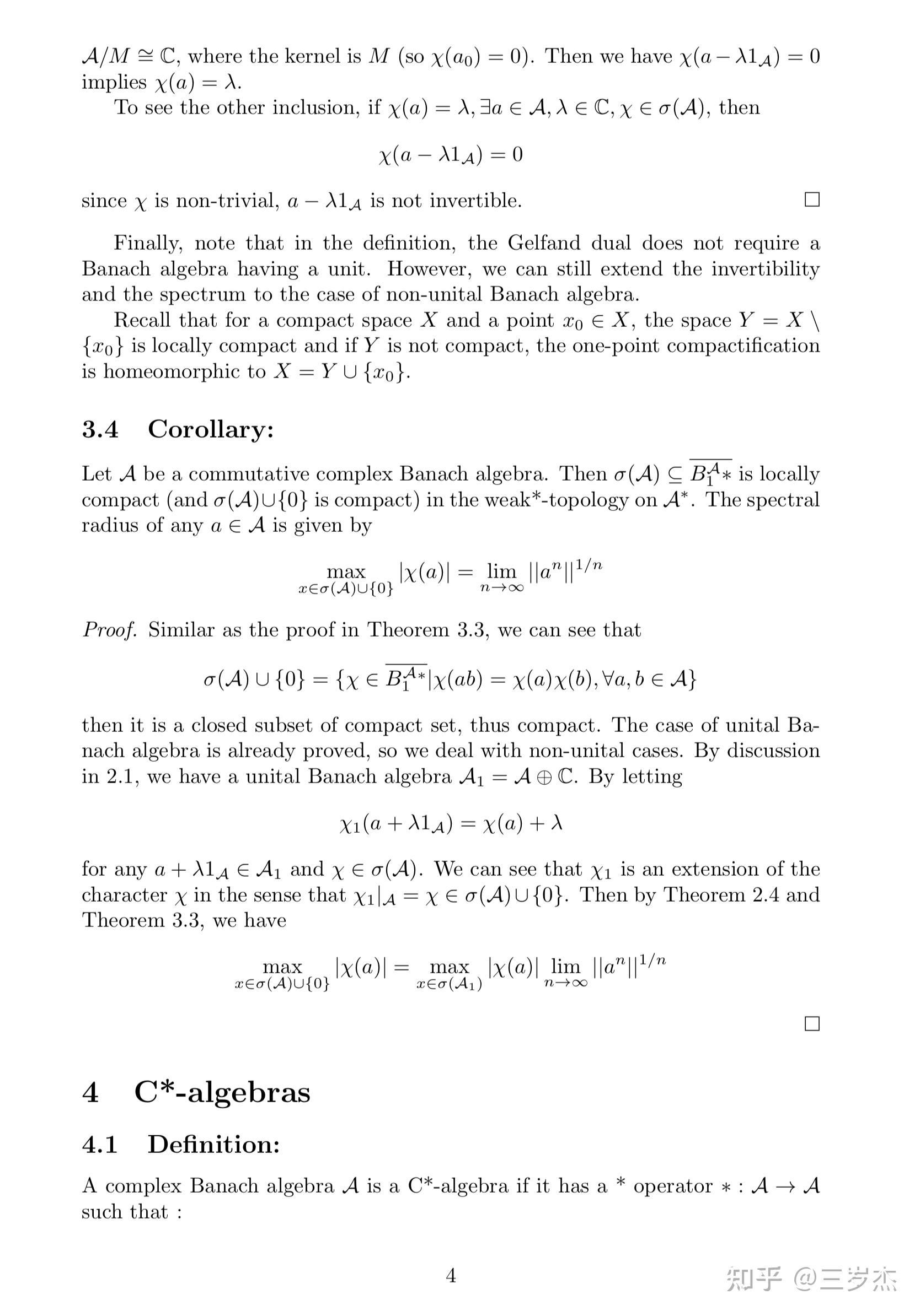 6 Banach Algebra Gelfand Transform 6 Banach Algebra Gelfand Transform