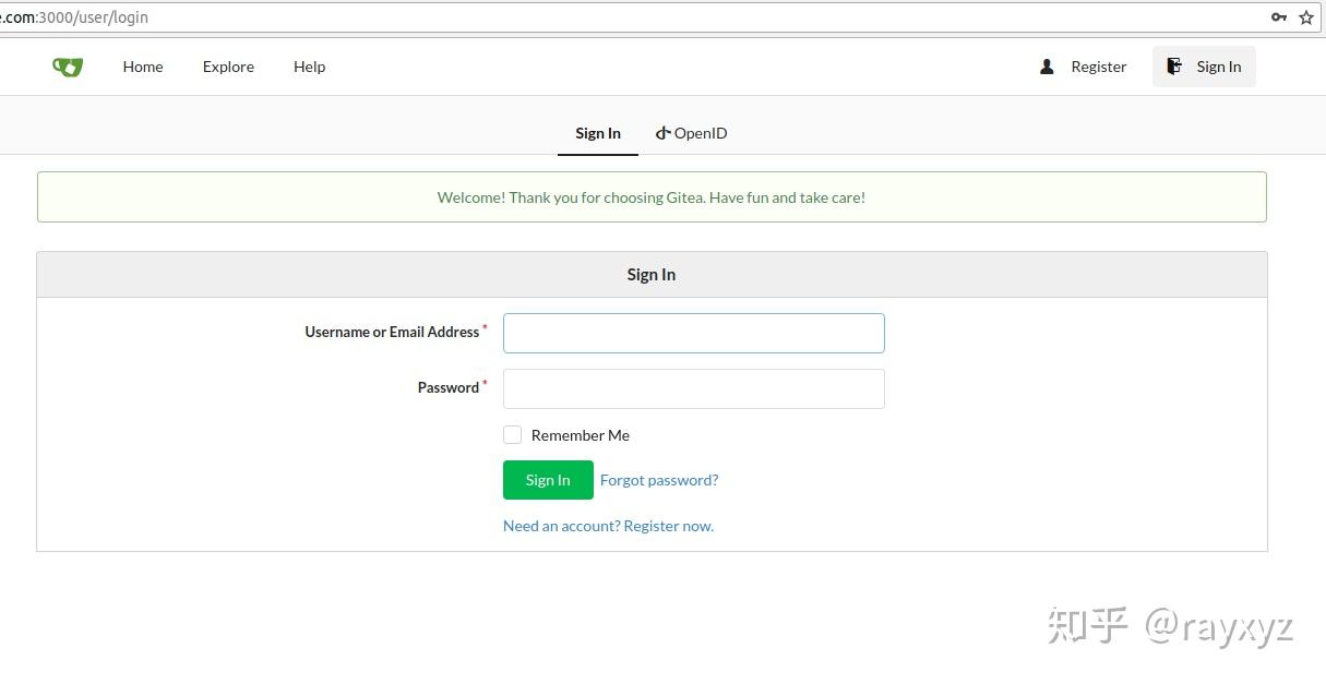 安装版本控制Git服务Gitea - 知乎