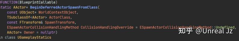 UE 虚幻引擎 类似有参构造SpawnActor的实现方式 - 知乎