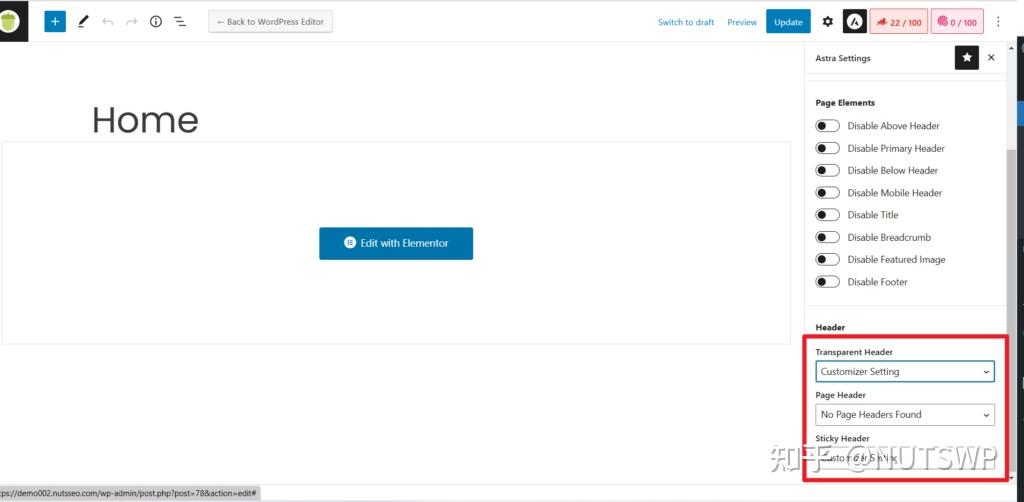 如何使用Astra主题制作透明和固定页眉？ - 知乎