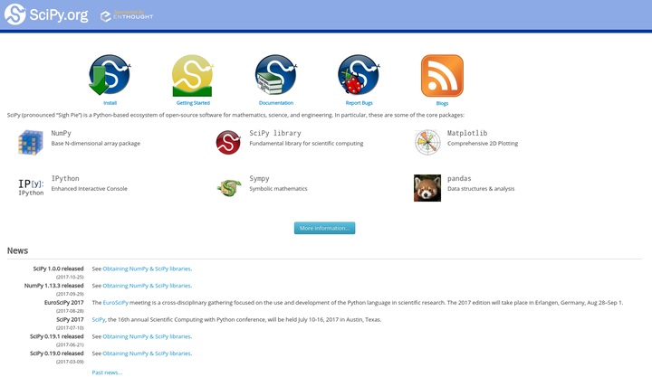 终于，SciPy 1.0 版发布了 - 知乎
