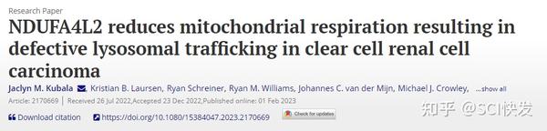 sci快发 | Cancer Biology & Therapy：OA期刊，JCR2区，国人友好 - 知乎