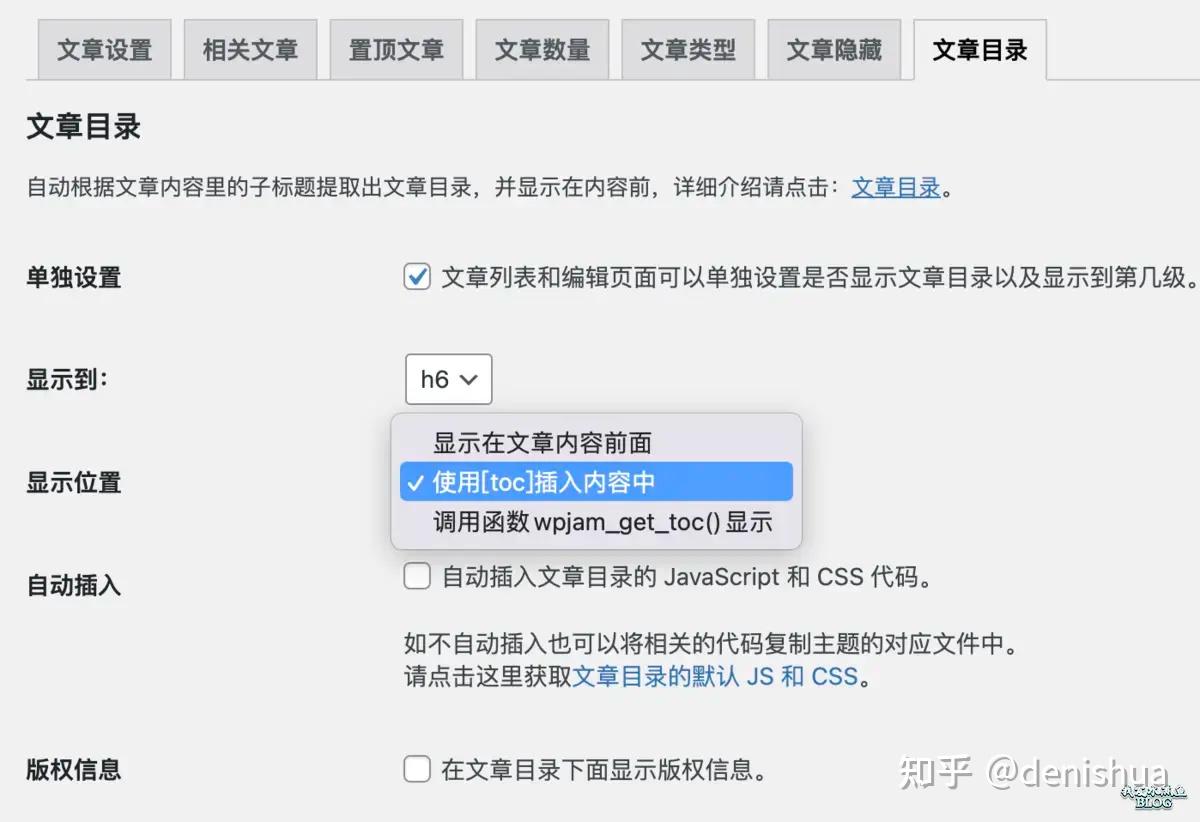 WPJAM Basic 扩展：文章目录 - 知乎
