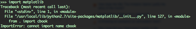 关于 "ImportError: cannot import name cbook" 的解决 - 知乎