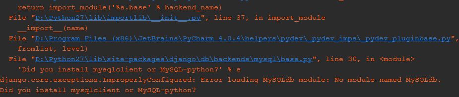 Did You Install Mysqlclient Or Mysql Python的解决方案 知乎