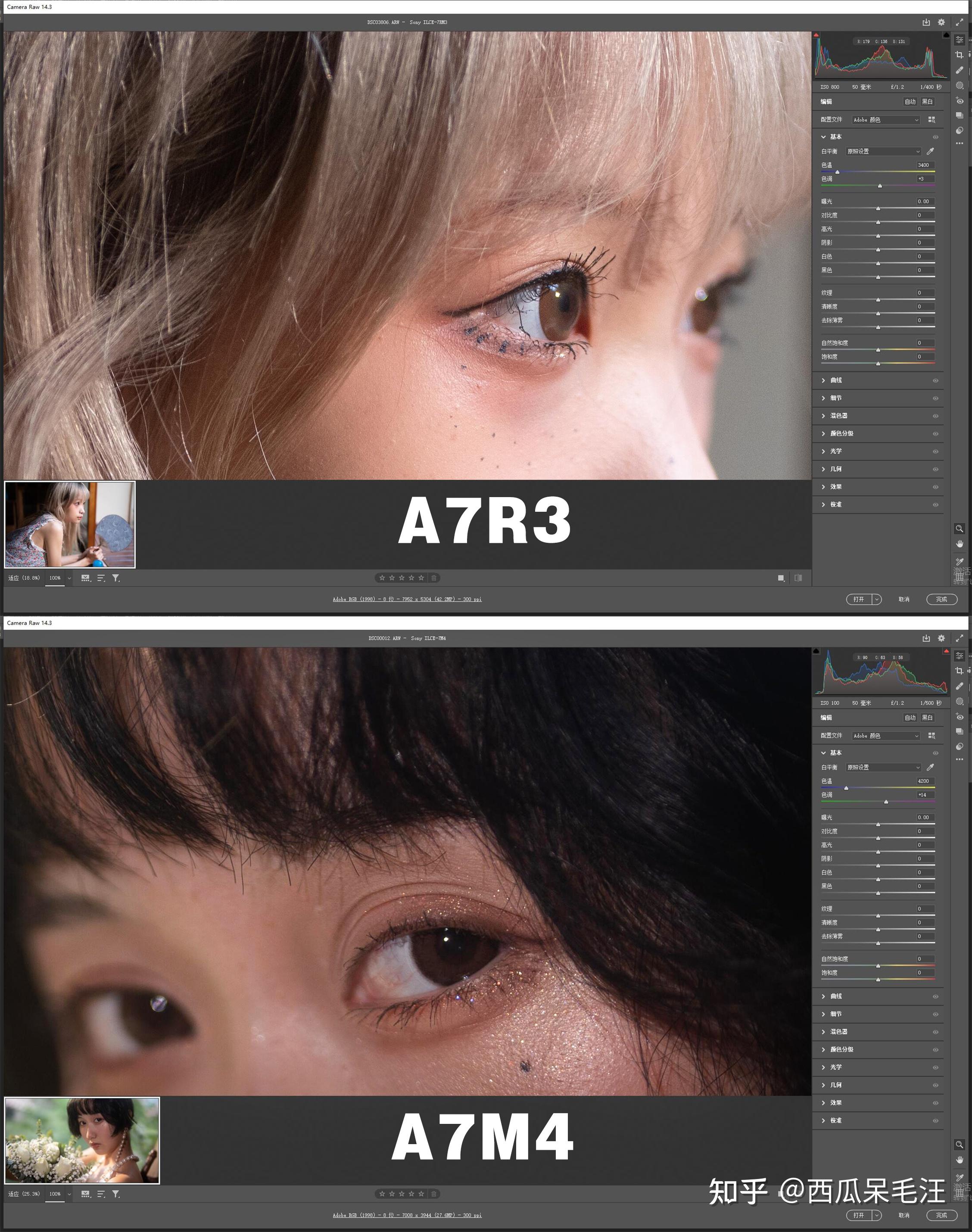 主拍照，偏向拍人像，但不拍视频，索尼 a7r3 和索尼 a7m4 怎么选？