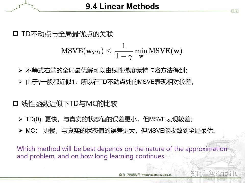 Chapter 9: On-policy Prediction with Approximation - 知乎