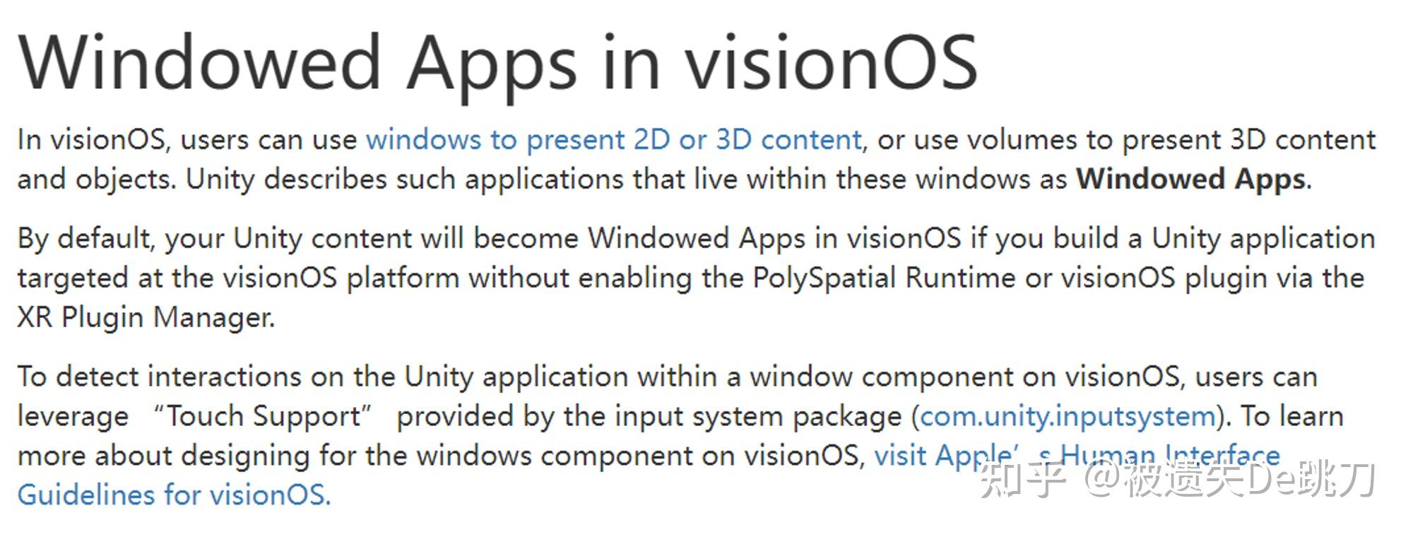 Apple Vision Pro 开发和Unity PolySpatial开发 初探 - 知乎