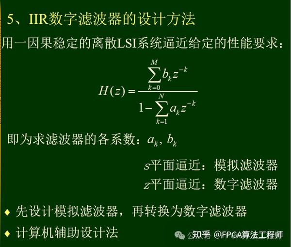 IIR滤波器原理与设计方法 - 知乎