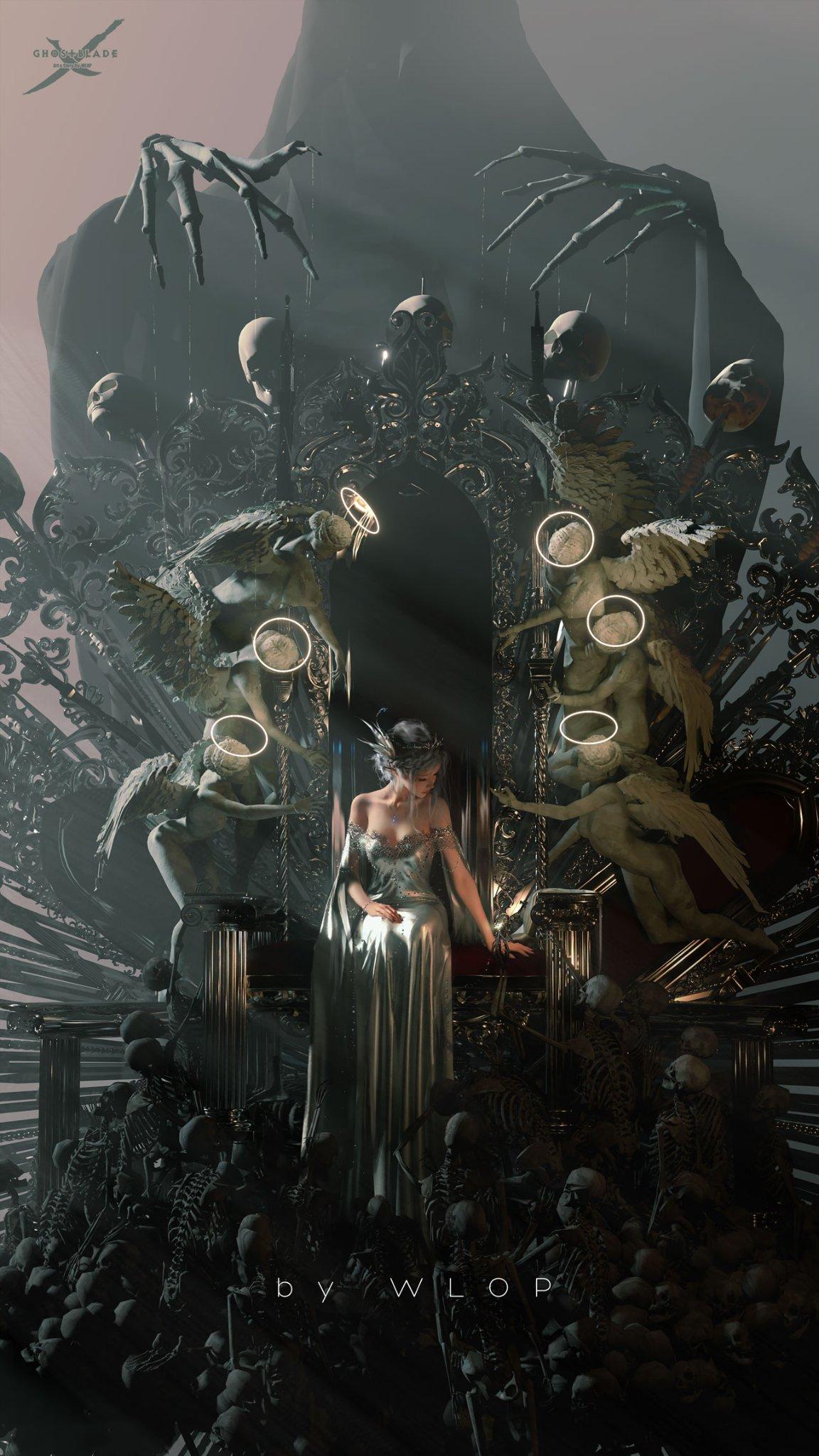 我喜欢的-鬼刀WLOP最新全面屏电脑、手机壁纸&头像无水印-Xilixili猫不语 - 知乎