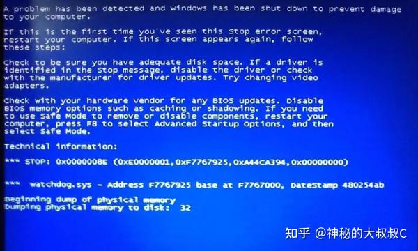 电脑蓝屏怎么解决，详细分析蓝屏各种原因 - 知乎