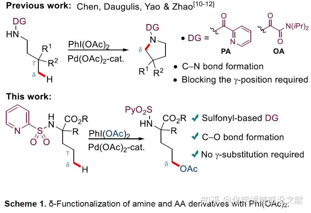 钯催化PIDA介导的氨基酸衍生物的δ-C(sp3)-H乙酰氧基化反应 - 知乎
