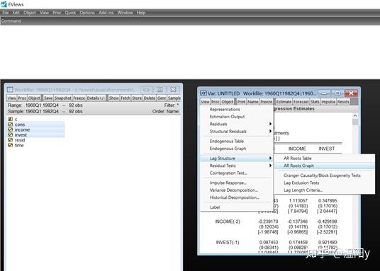 Eviews中VAR模型的操作、脉冲响应分析和方差分解的实现 - 知乎