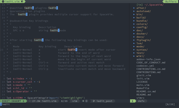 18.8k stars 模块化的 Vim IDE SpaceVim - 知乎