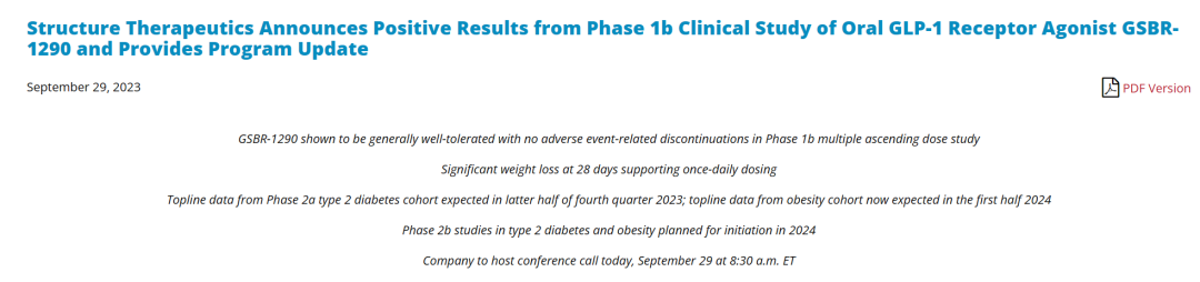 28天减重4.9公斤！硕迪生物公布1b期临床数据。股价大涨35%！ - 知乎