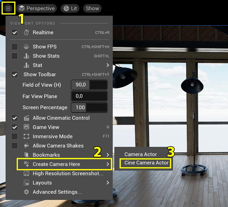 UE5建筑可视化 第13章 设置相机 - 知乎