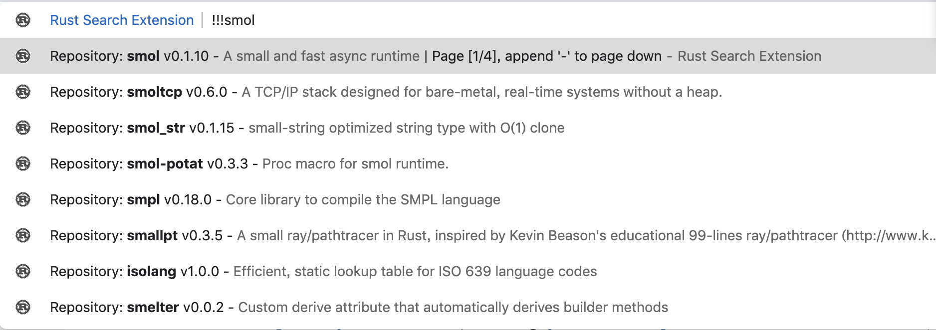Rust Search Extension 0.10发布! - 知乎