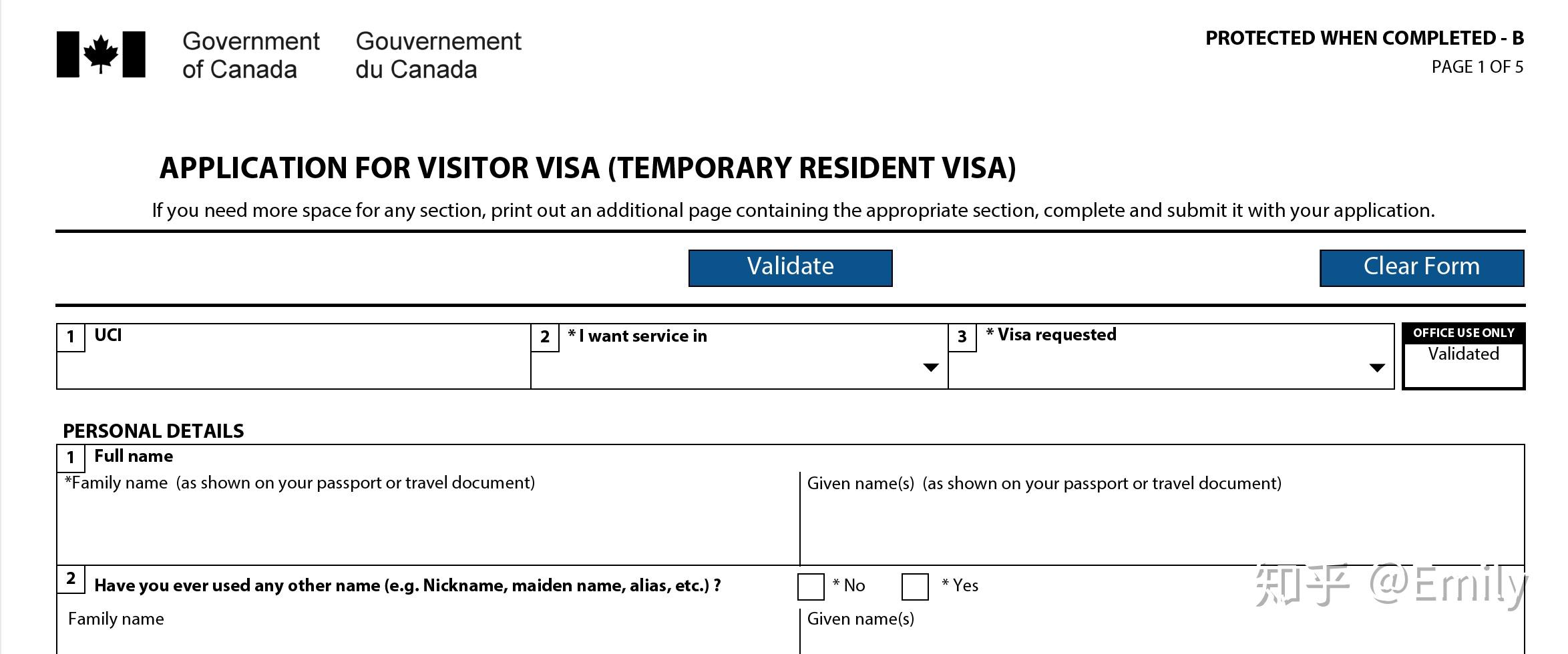 线上用美国签证申请加拿大签证时，如何打开申请表IMM5257 - 知乎
