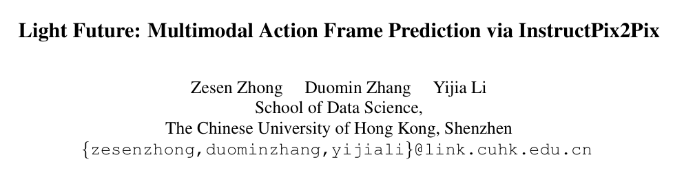 Light Future：基于InstructPix2Pix的多模态动作帧预测，让机器人预见未来 - 知乎