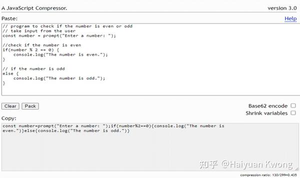 如何实现Javascript精简 (minify javascript) 到极致？ - 知乎
